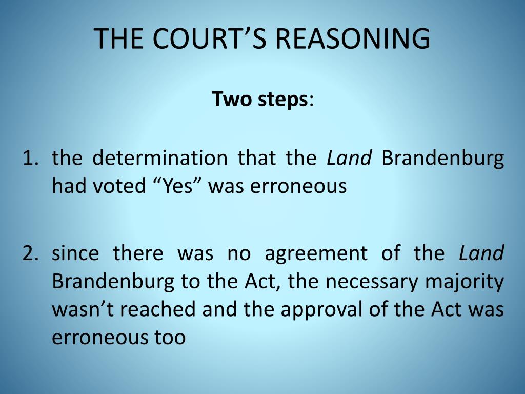 PPT - German Constitutional Tribunal 2 BvF 1 /02 18 December 2002 ...