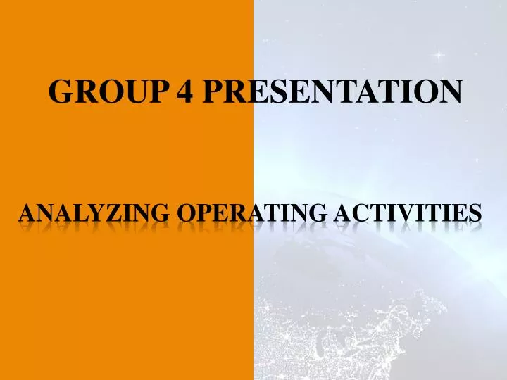 PPT - ANALYZING OPERATING ACTIVITIES PowerPoint Presentation, free ...