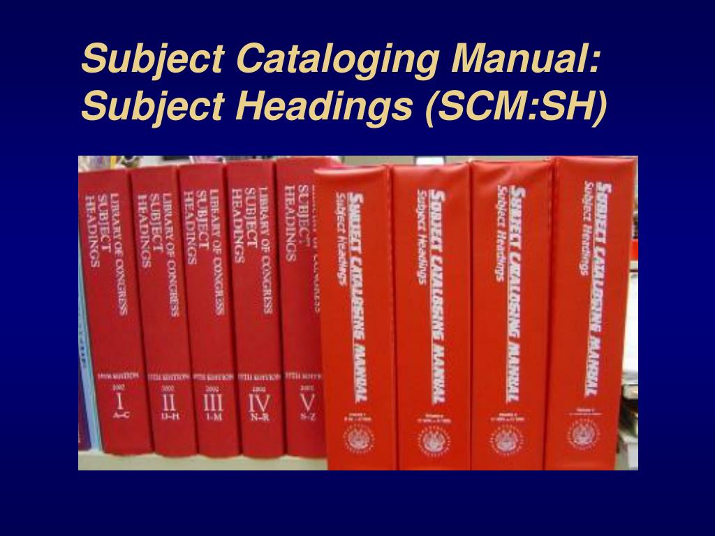 PPT - Subject headings: the province of Luddites or key to effective ...