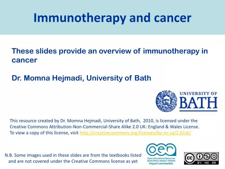 PPT - Immunotherapy and cancer PowerPoint Presentation, free download ...