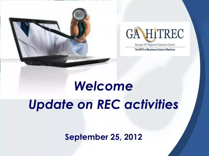 PPT - Welcome Update on REC activities September 25, 2012 PowerPoint ...