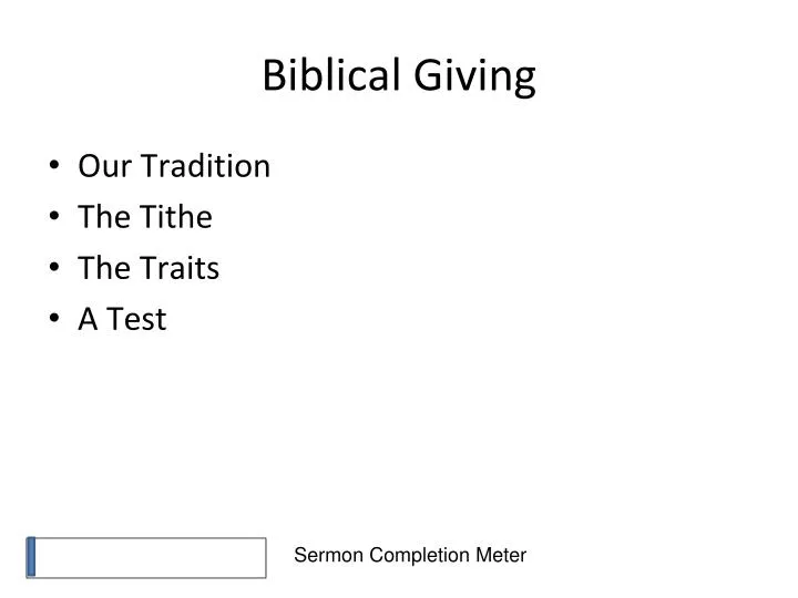 PPT - Biblical Giving PowerPoint Presentation, free download - ID:3768594