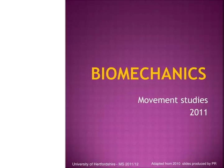 PPT - Biomechanics PowerPoint Presentation, free download - ID:3769312
