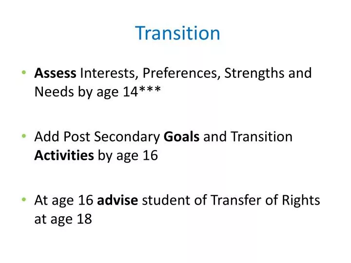 PPT - Transition PowerPoint Presentation, free download - ID:3769693