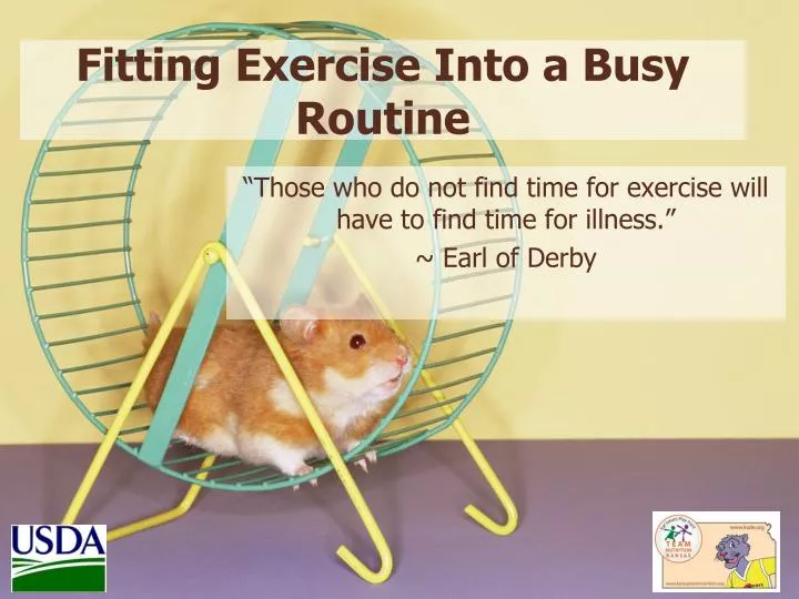PPT - Fitting Exercise Into a Busy Routine PowerPoint Presentation ...