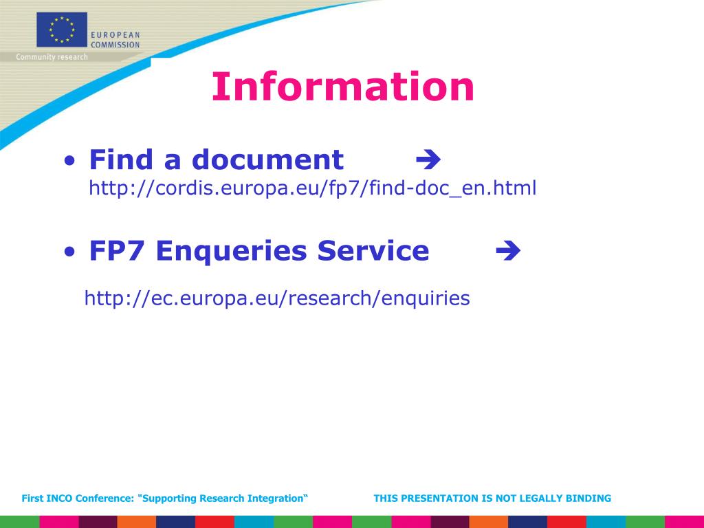 PPT - European Commission Research DG-RTD-D-4 Alexis LONCKE alexis ...