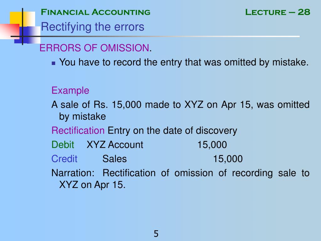 PPT - Rectification of errors PowerPoint Presentation, free download ... PPT - Rectification of errors PowerPoint Presentation, free download ...