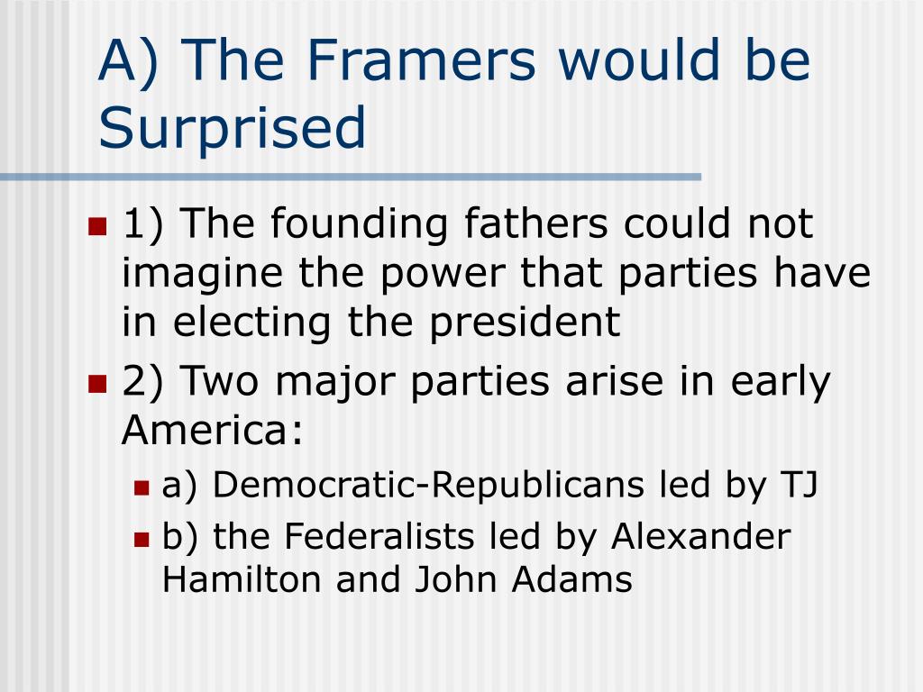 PPT - The Birth of Political Parties PowerPoint Presentation, free ...