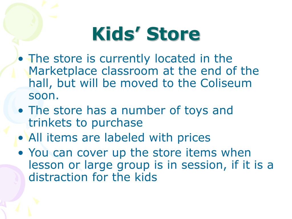 PPT - Bible Bucks and the Marketplace Kids’ Store PowerPoint ...
