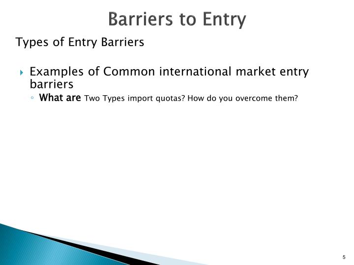 PPT - Barriers to Entry PowerPoint Presentation - ID:3770914