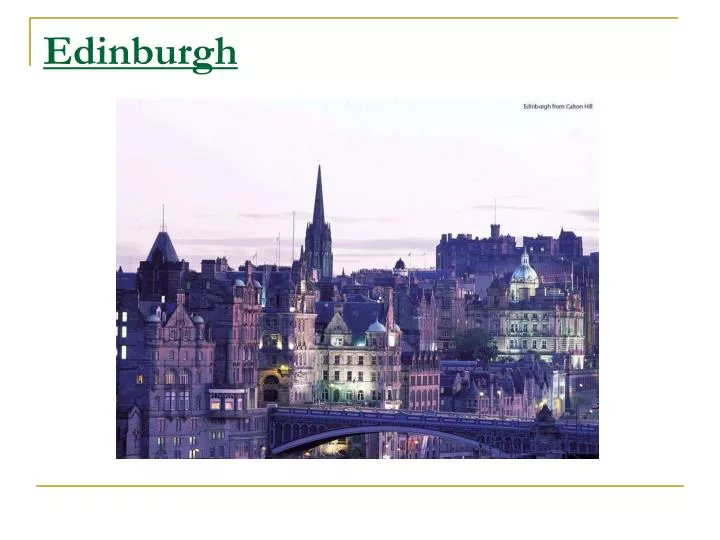 PPT - Edinburgh PowerPoint Presentation, free download - ID:3771051