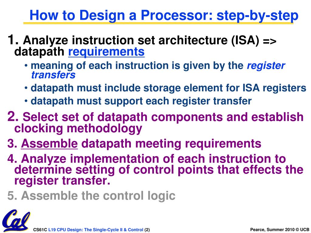 PPT - Designing a Processor: Step-by-Step Guide PowerPoint Presentation ...