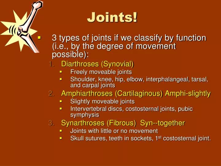 PPT - Joints! PowerPoint Presentation, free download - ID:3772670