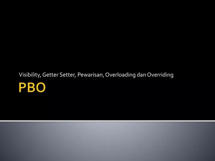 PPT - PBO PowerPoint Presentation, free download - ID:3772733
