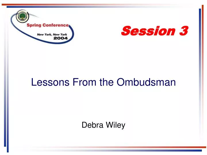 PPT - Lessons From the Ombudsman PowerPoint Presentation, free download ...