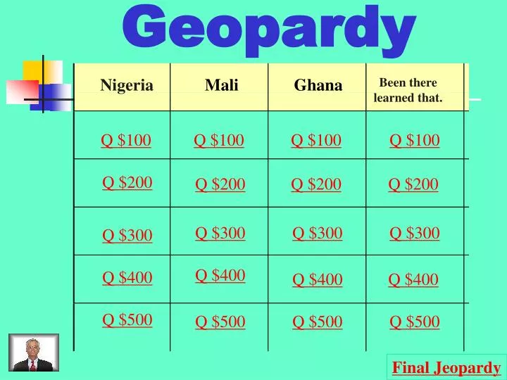 PPT - Geopardy PowerPoint Presentation, free download - ID:3773461