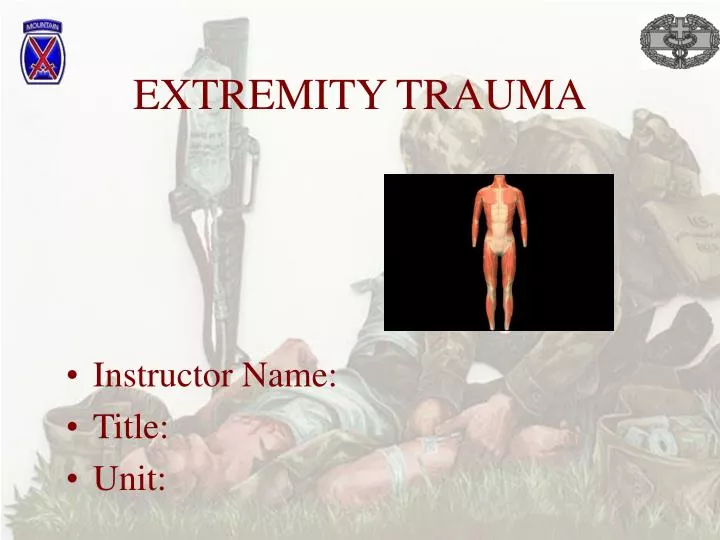 PPT - EXTREMITY TRAUMA PowerPoint Presentation, free download - ID:3773654