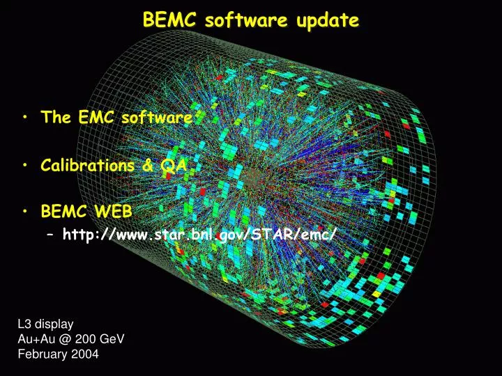 PPT - BEMC software update PowerPoint Presentation, free download - ID ...