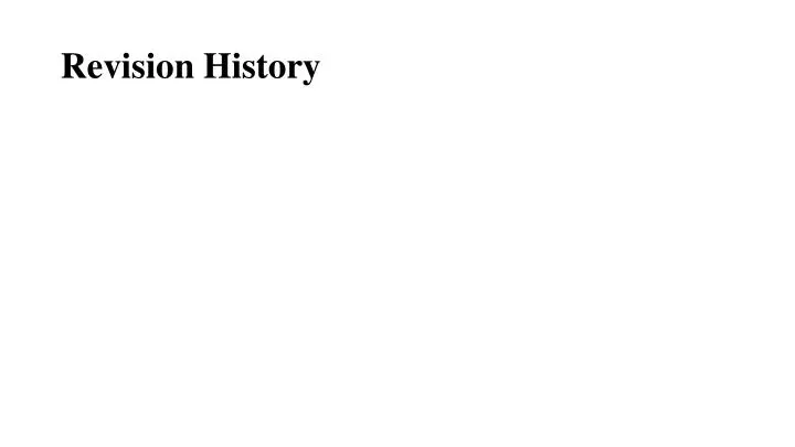 PPT - Revision History PowerPoint Presentation, free download - ID:3773974