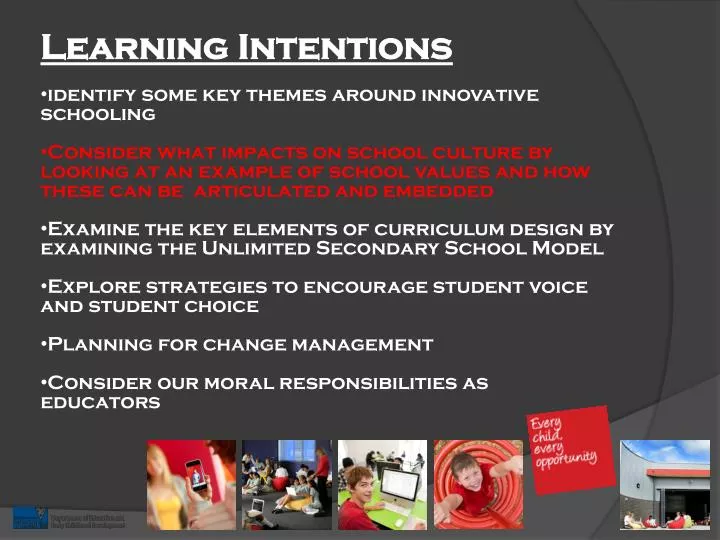 PPT - Learning Intentions identify some key themes around innovative ...
