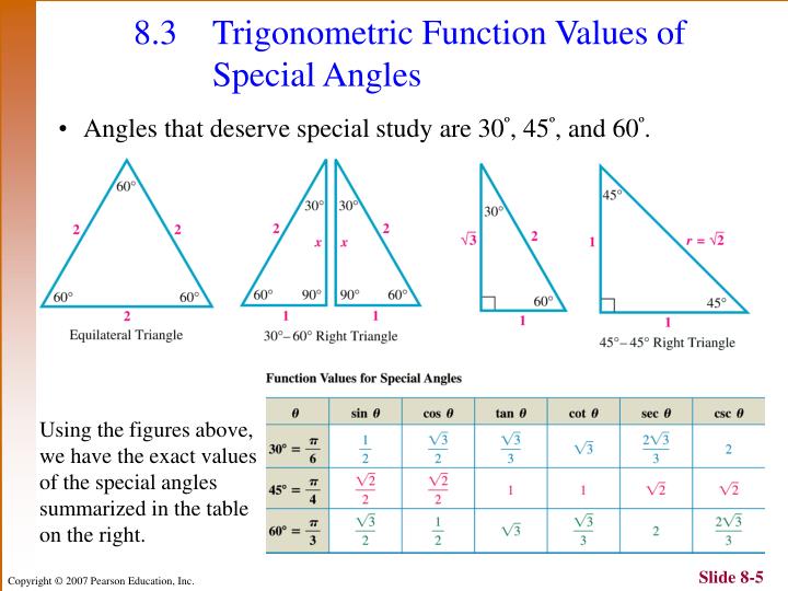 PPT - Chapter 8: Trigonometric Functions And Applications PowerPoint ...