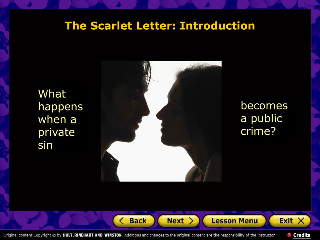 PPT - The Scarlet Letter Nathaniel Hawthorne PowerPoint Presentation ...