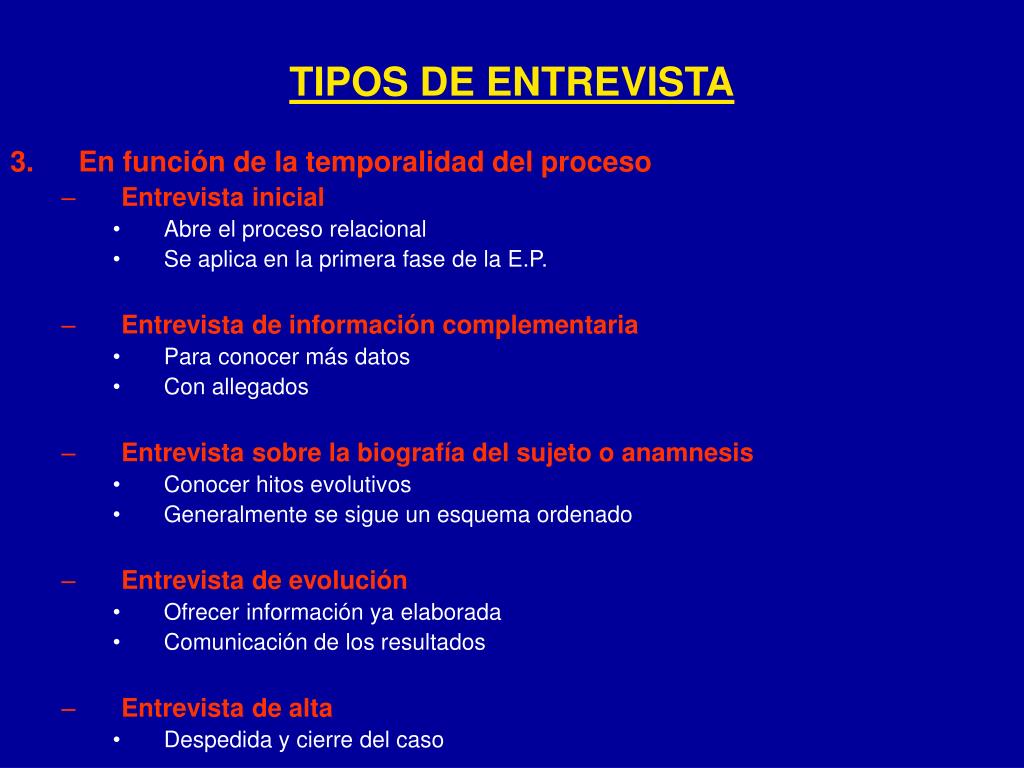 PPT - LA ENTREVISTA PSICOLOGICA PowerPoint Presentation, free download ...