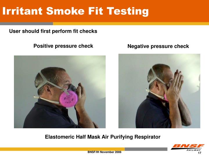 PPT - Respiratory Protection Program Irritant Smoke Fit Testing ...