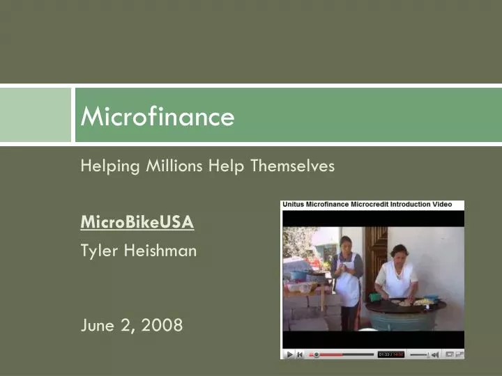 PPT - Microfinance PowerPoint Presentation, free download - ID:3776603