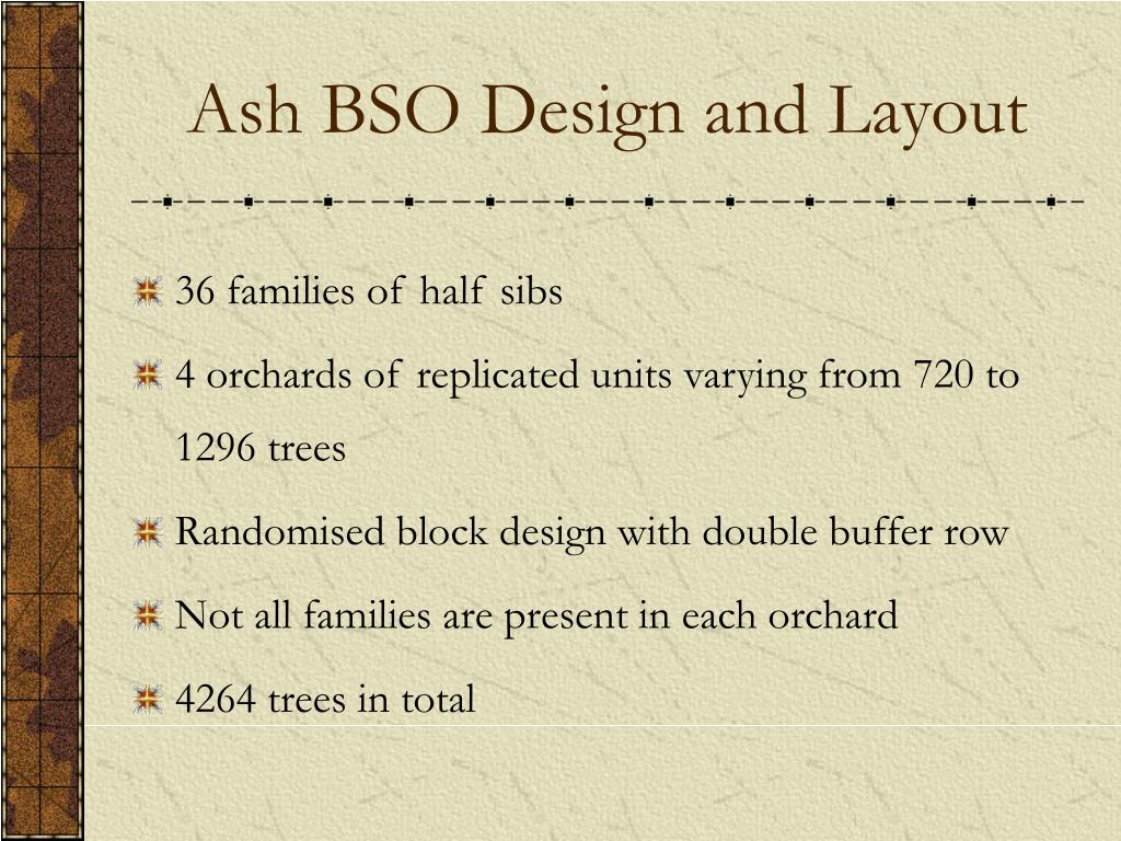 PPT - Genetic improvement of ash in British forestry: Floral Diversity ...