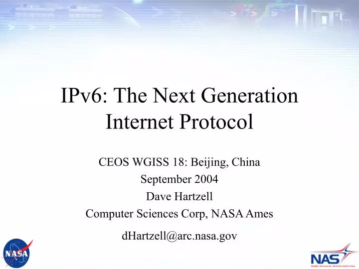 PPT - IPv6: The Next Generation Internet Protocol PowerPoint Presentation - ID:3777811