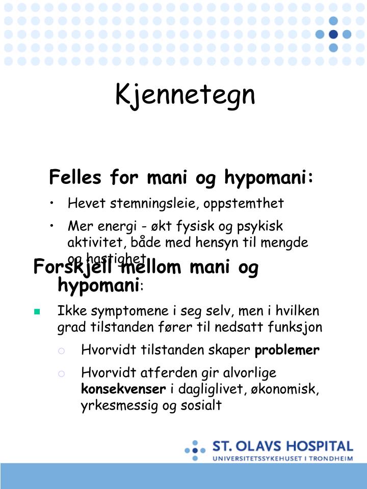 PPT - Bipolar lidelse PowerPoint Presentation - ID:3779456