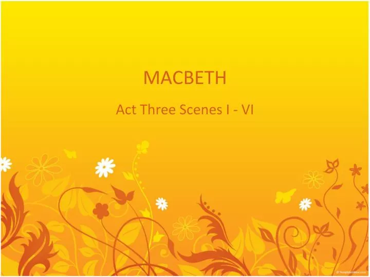 PPT - MACBETH PowerPoint Presentation, free download - ID:3780124