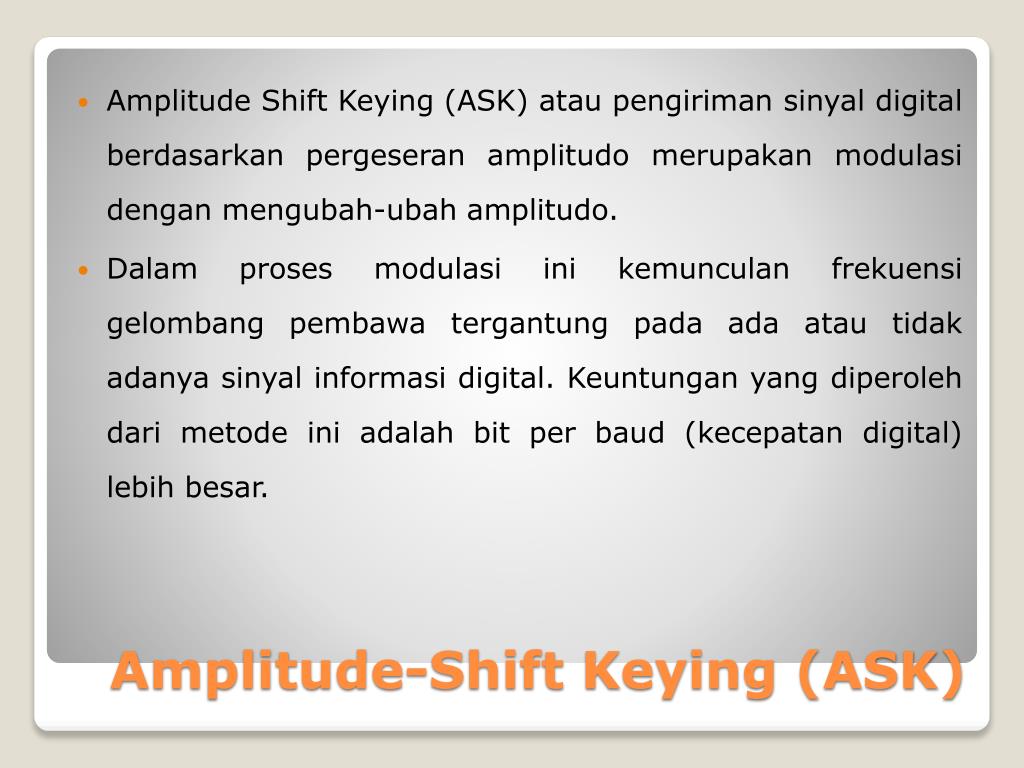 PPT - Jenis Teknik Modulasi: Modulasi Digital (ASK, FSK, PSK, QPSK ...