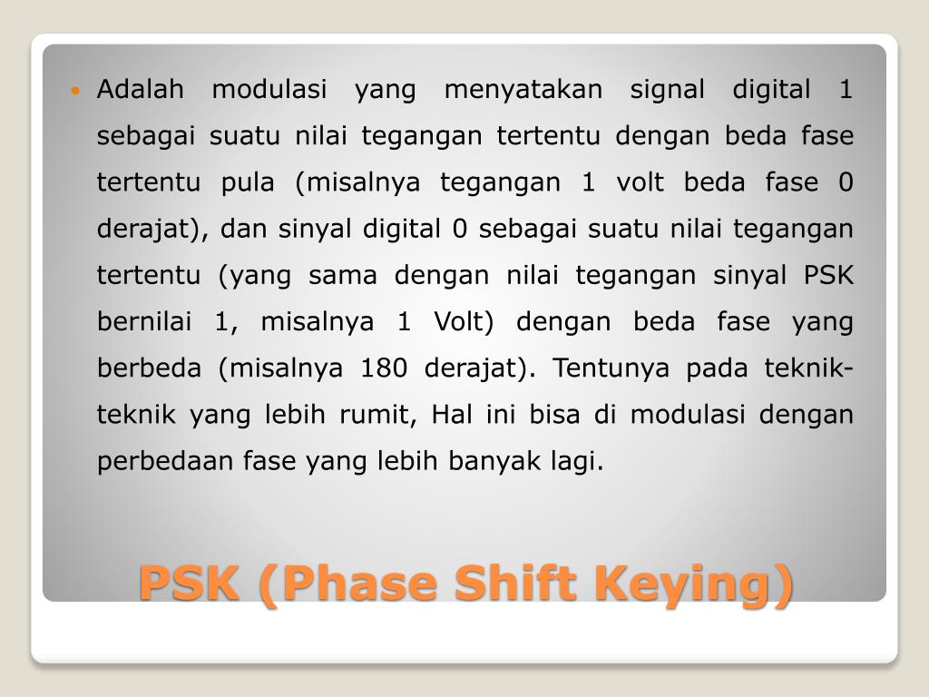 PPT - Jenis Teknik Modulasi: Modulasi Digital (ASK, FSK, PSK, QPSK ...