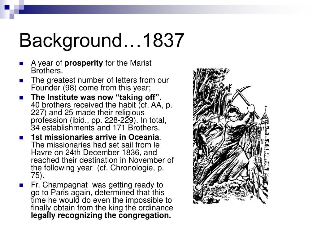 PPT - Father Champagnat’s Letter to Brother Sylvestre PowerPoint ...