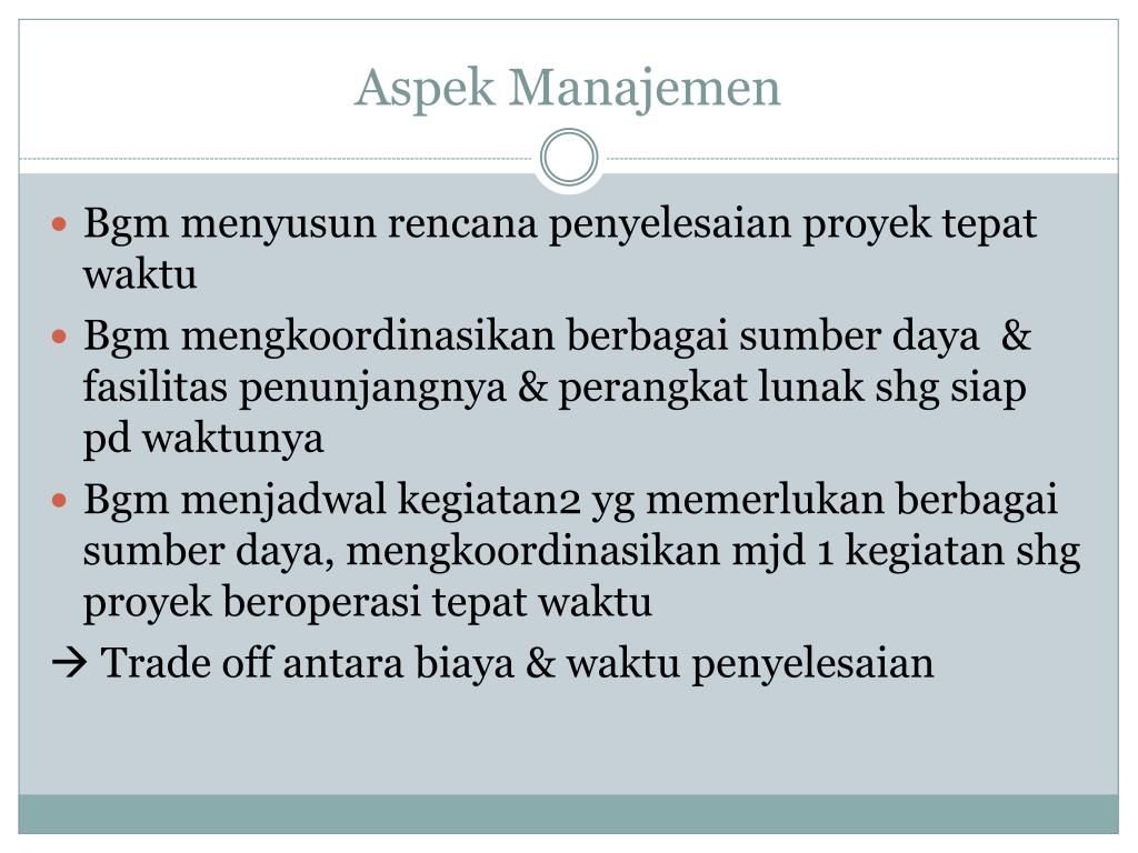 PPT - ASPEK TEKNIS, MANAJEMEN dan LINGKUNGAN PowerPoint Presentation ...