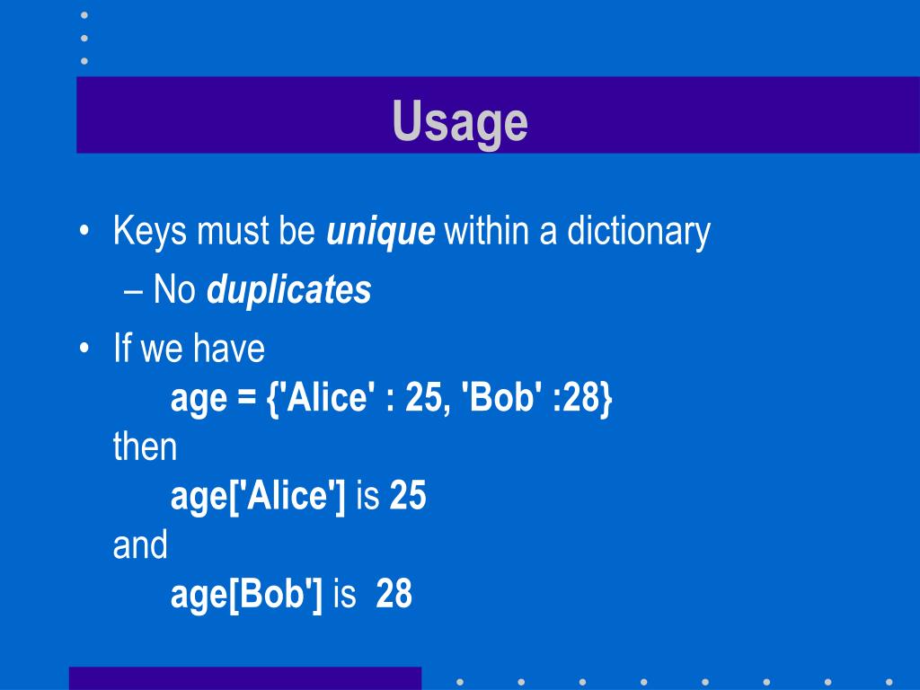 Ppt Cosc 1306—computer Science And Programming Python Tuples Sets And Dictionaries Powerpoint