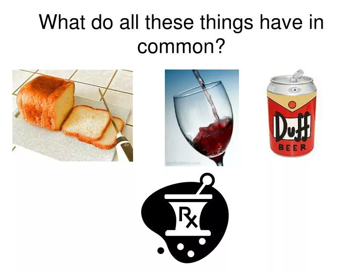 PPT - What do all these things have in common? PowerPoint Presentation ...