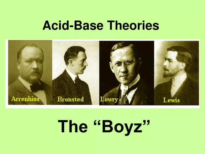 PPT - Acid-Base Theories PowerPoint Presentation, free download - ID ...
