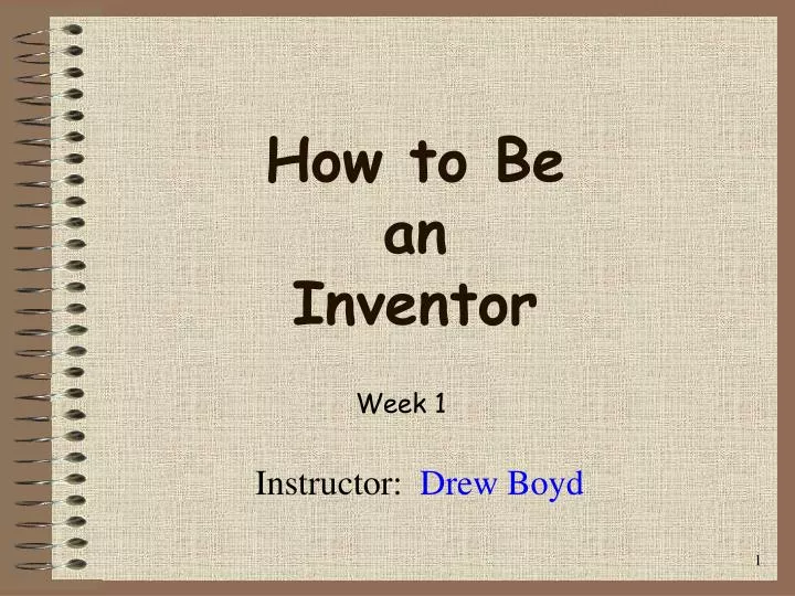 PPT - How to Be an Inventor PowerPoint Presentation, free download - ID ...