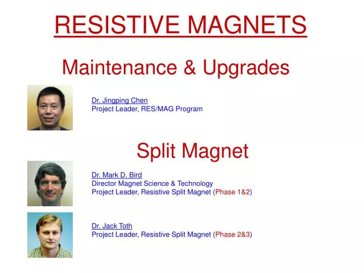 PPT - RESISTIVE MAGNETS PowerPoint Presentation, free download - ID:3783604
