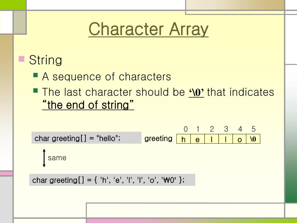 Ppt C Programming Lecture 10 1 Array And Pointer Powerpoint Presentation Id3783800 0045