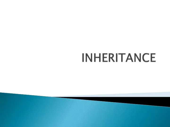 Ppt Inheritance Powerpoint Presentation Free Download Id 3783806