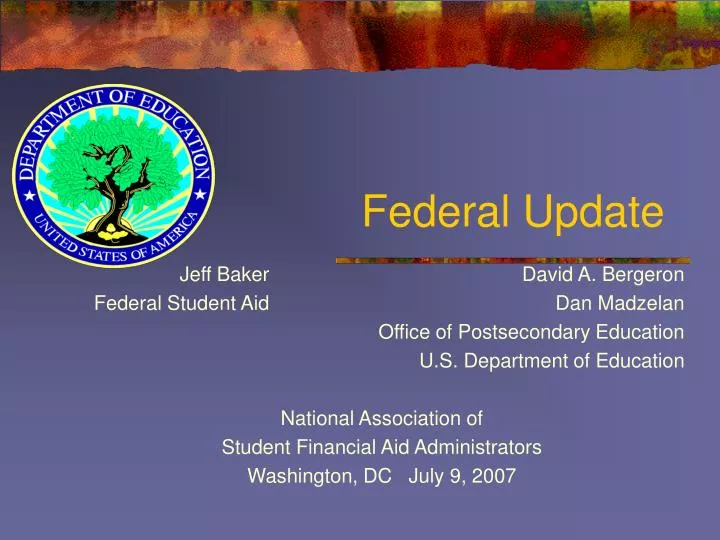 PPT - Federal Update PowerPoint Presentation, free download - ID:3784312
