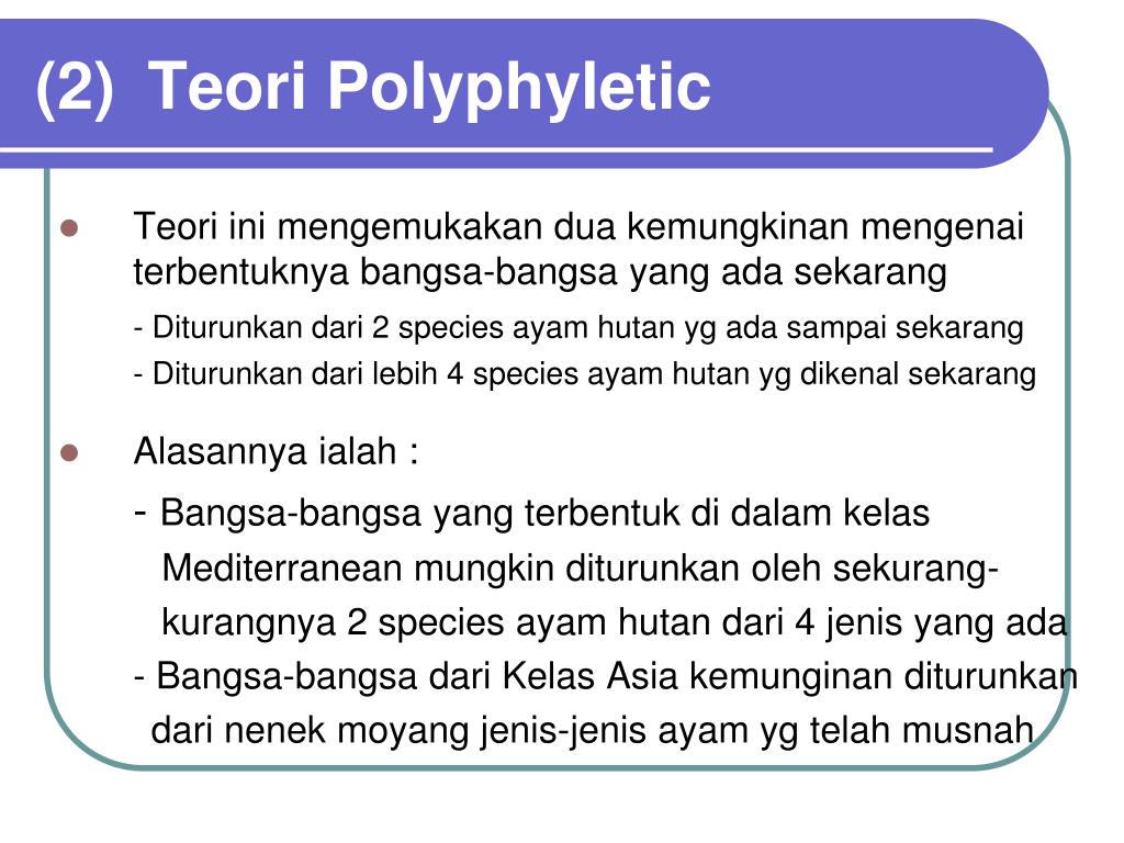 PPT - TAXONOMI DAN DOMESTIKASI TERNAK UNGGAS PowerPoint Presentation ...