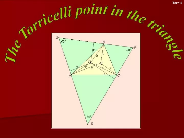 PPT - The Torricelli point in the triangle PowerPoint Presentation, free download - ID:3785047