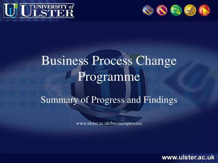PPT - Business Process Change Programme PowerPoint Presentation, free ...