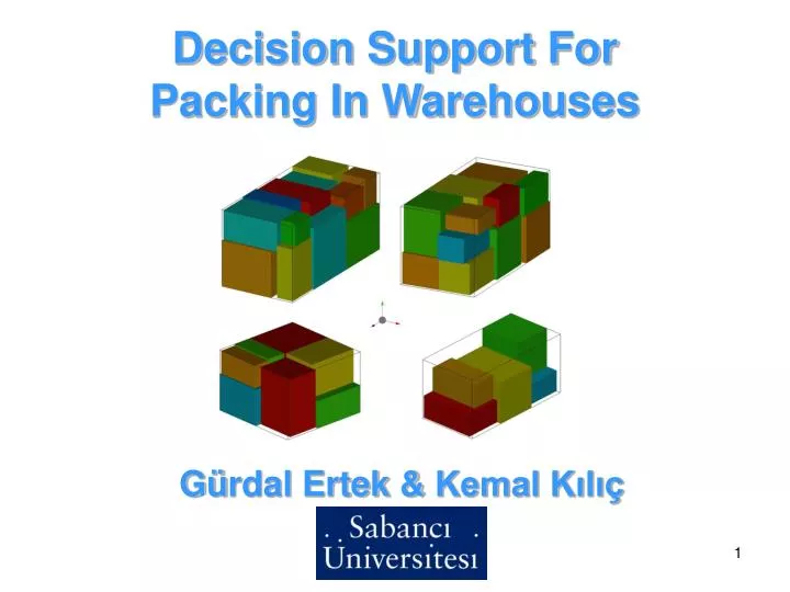 PPT - Decision Support For Packing In Warehouses PowerPoint ...