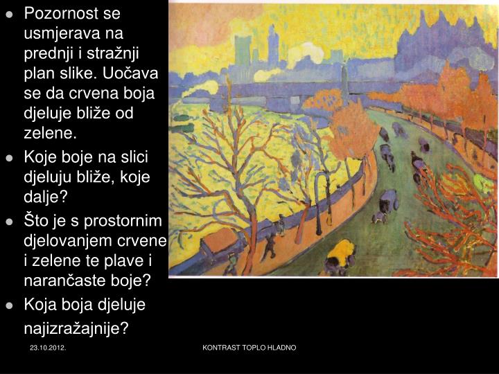 PPT - BOJA Čiste boje kontrast toplo-hladno PowerPoint Presentation ...